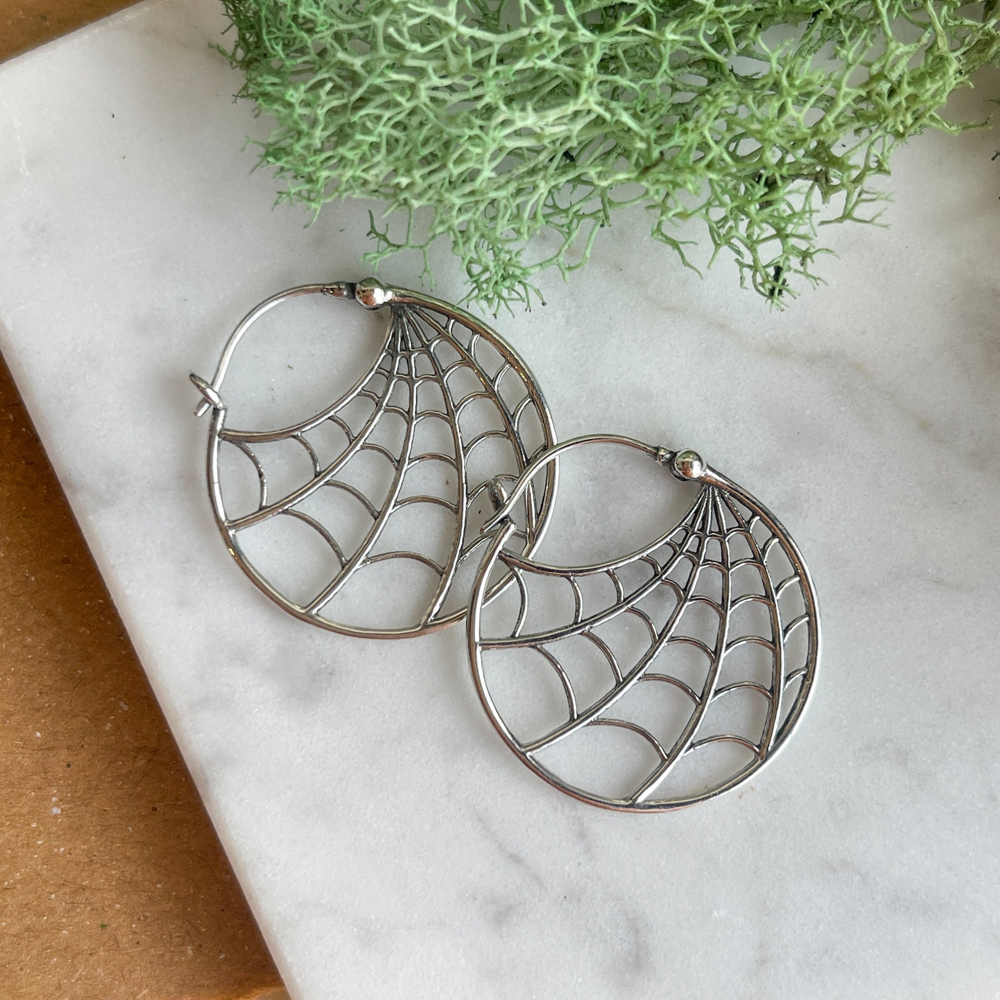 Spider Web Hoops | Red Giraffe Designs
