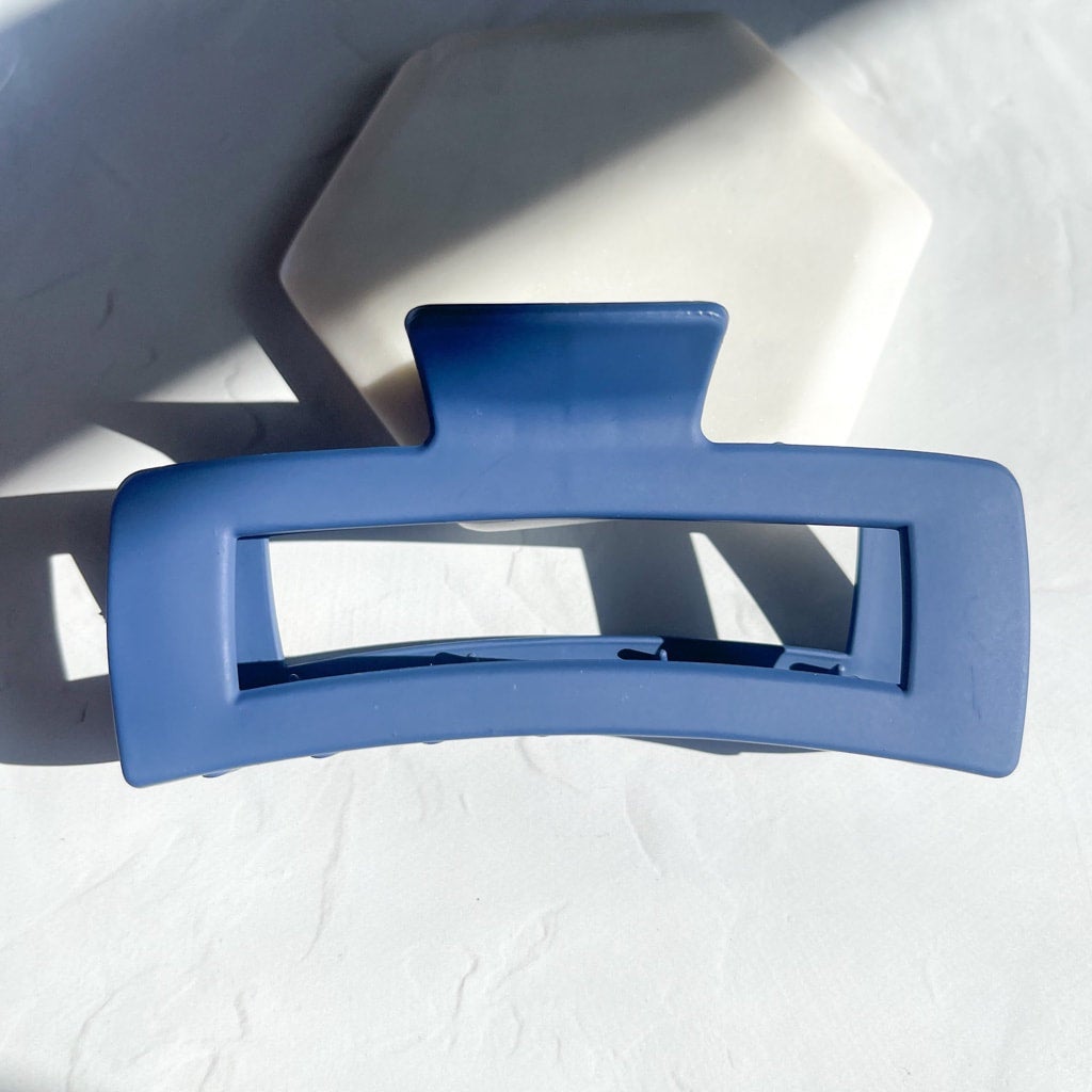 XL Matte Blue Claw Clip | Red Giraffe Designs