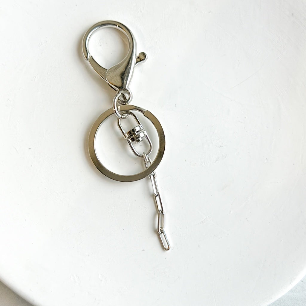 Bag Charm Base - Silver | Red Giraffe Designs