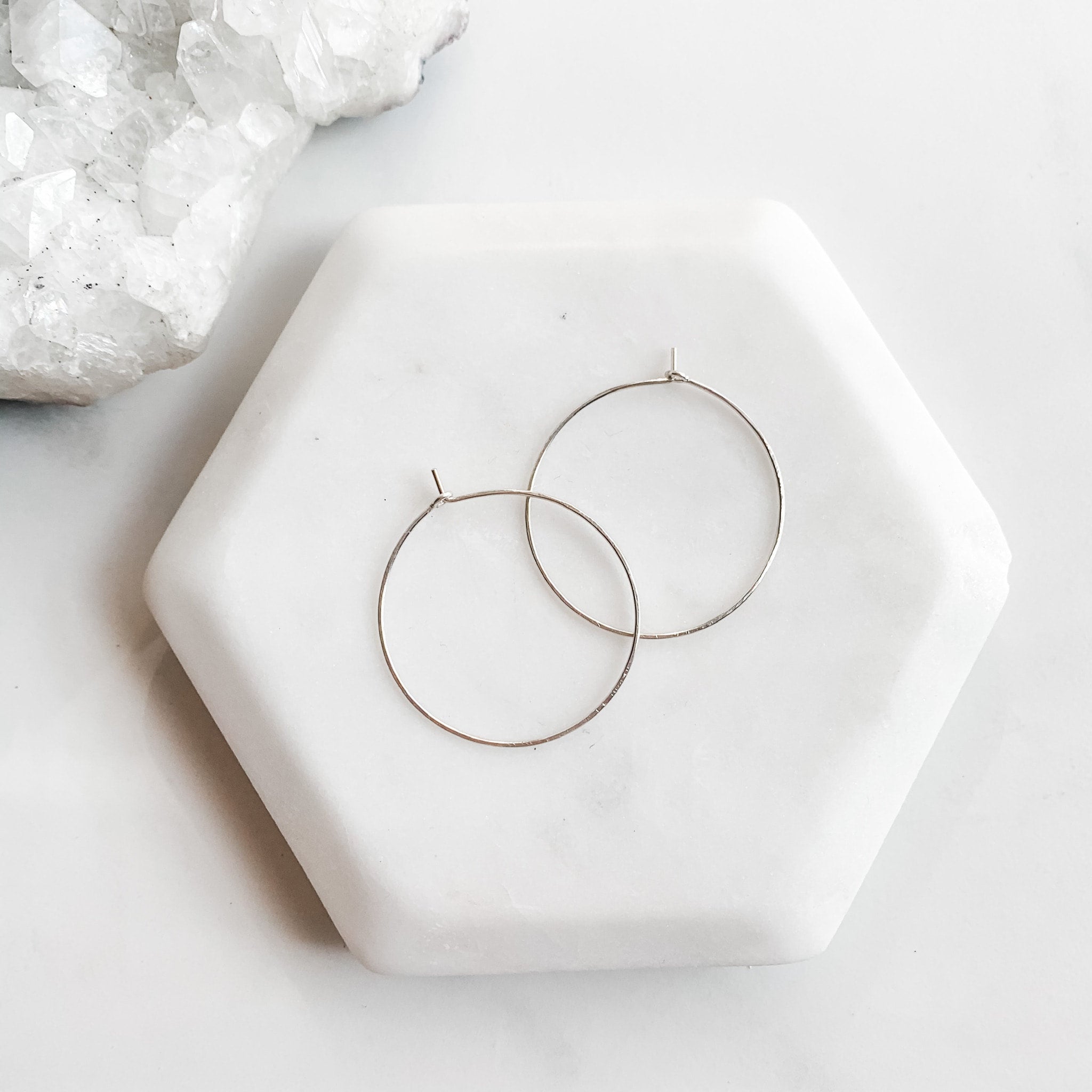 Wire Circle Hoops | Red Giraffe Designs