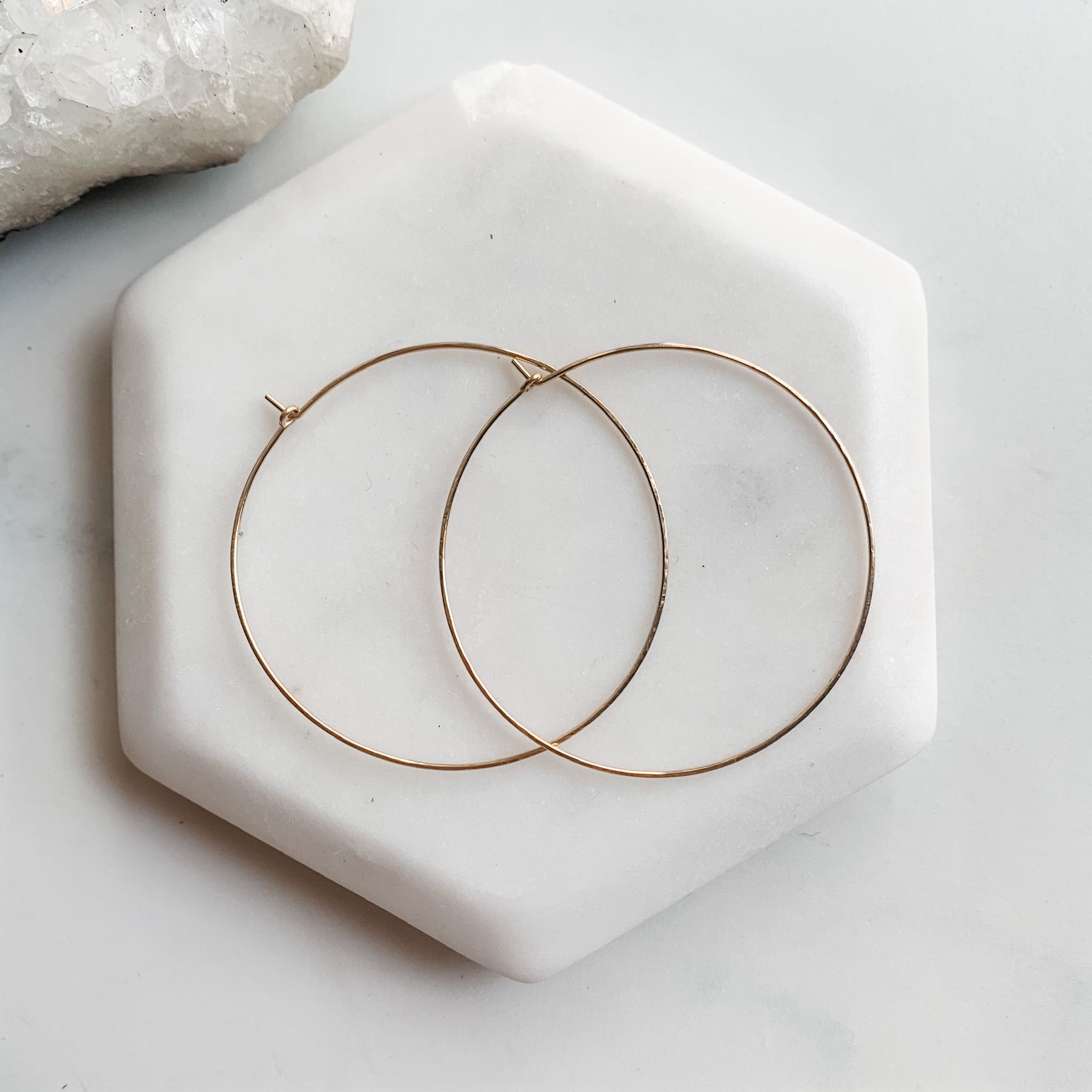 Wire Circle Hoops | Red Giraffe Designs
