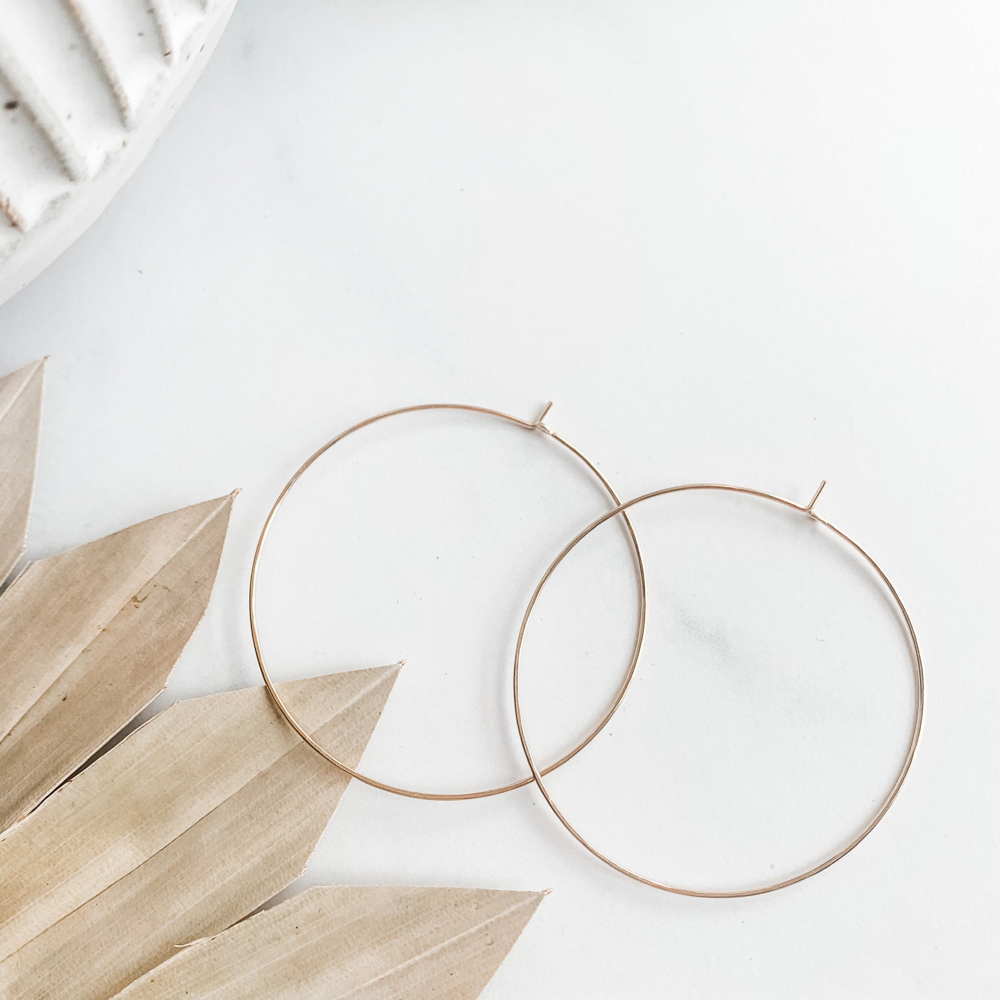 Wire Circle Hoops | Red Giraffe Designs